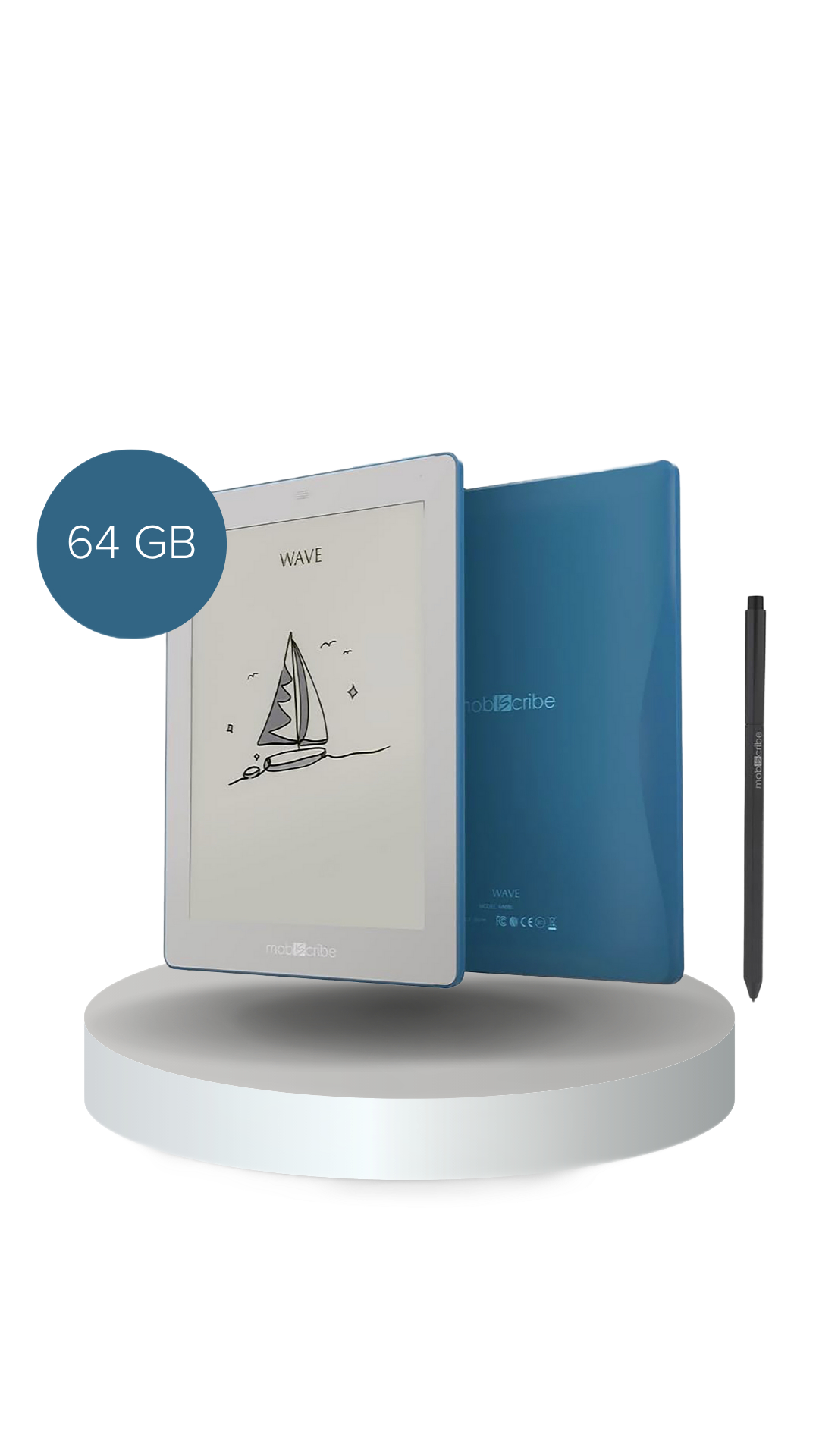 MobiScribe Wave - B&W | 7.8" 64GB Waterproof E-Reader | Best Ereader ...